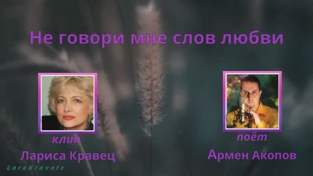 Не говори мне слов любви. Наталья Первина - муз., Любовь Чернышова - стихи., Армен Акопов - исп.