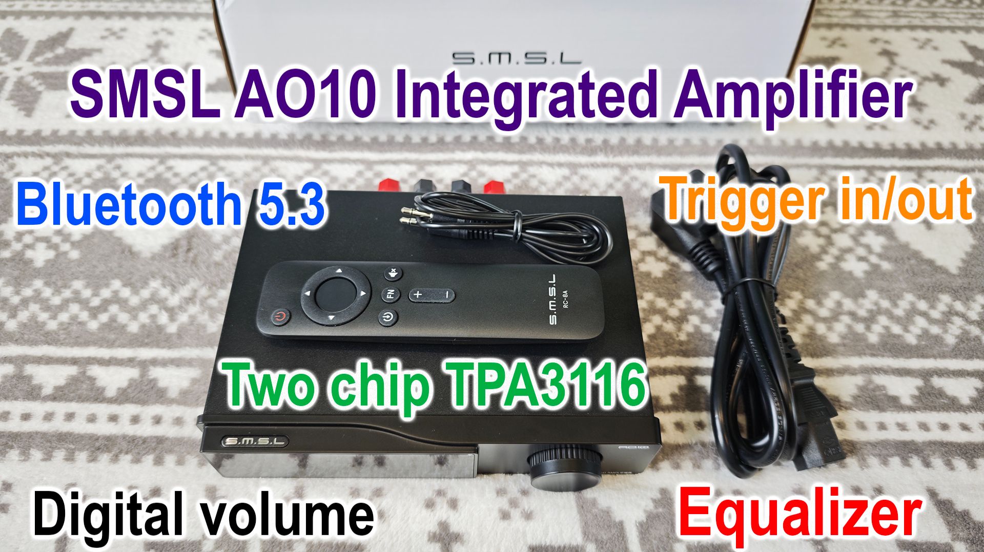 SMSL AO10 усилитель d-класса на двух tpa3116