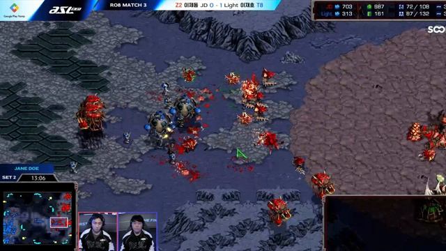 Jaedong vs Light 2 игра 1/4 финала ASL21