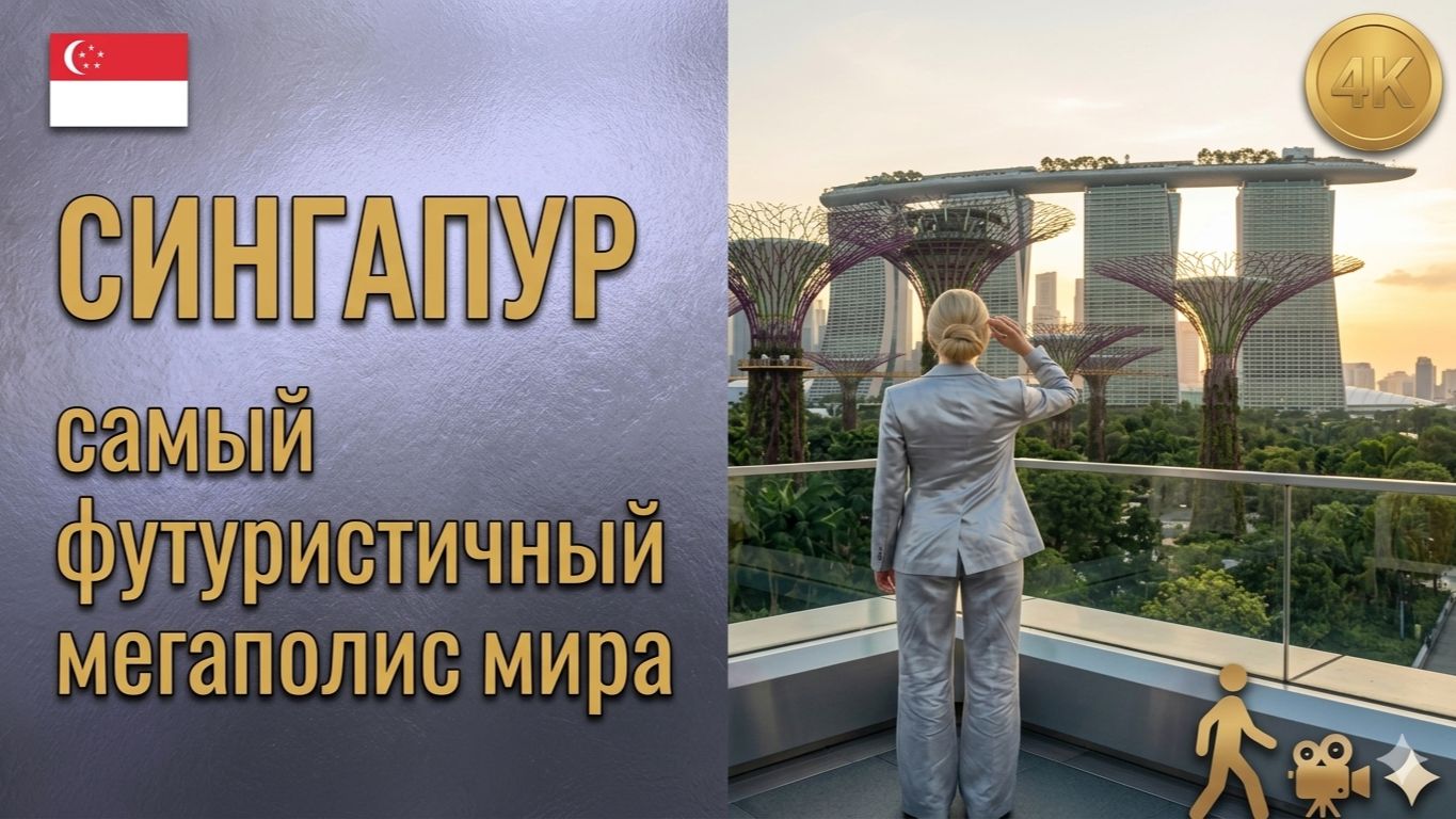 🇸🇬 Сингапур // Город будущего на краю Азии // Прогулка по Марина Бэй 4K // Часть 1