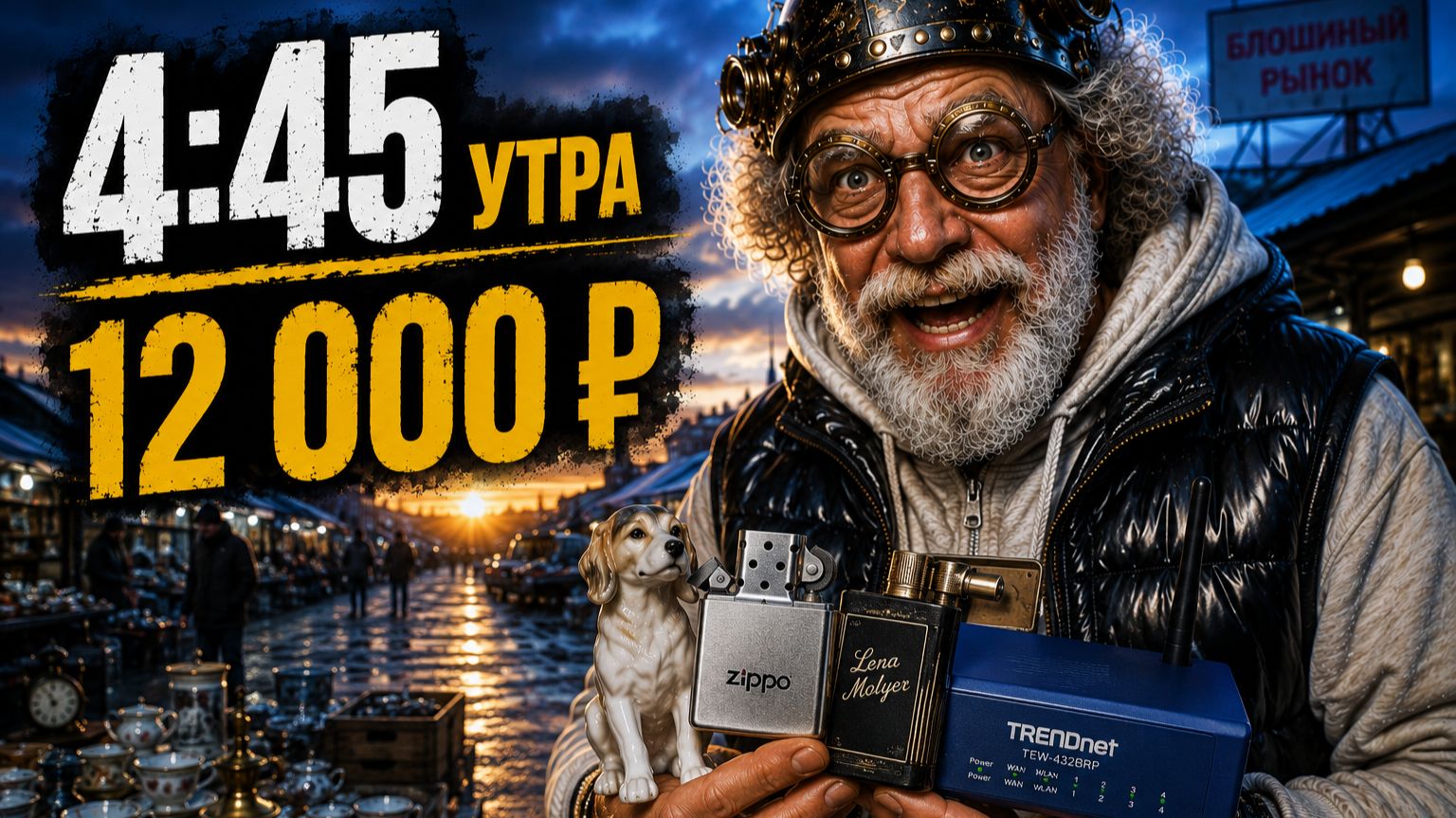 9 мая, 4:50 утра… и я оставил на барахолке Вернисаж 12 000 ₽