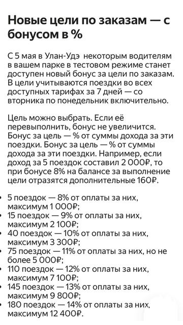 Новые цели по заказам в Улан-Удэ.