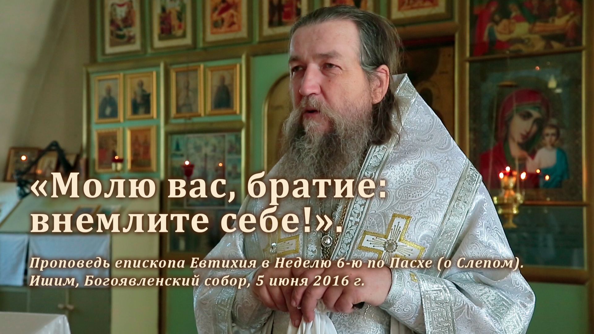 2016_06_05 «Молю вас, братие: внемлите себе!»
