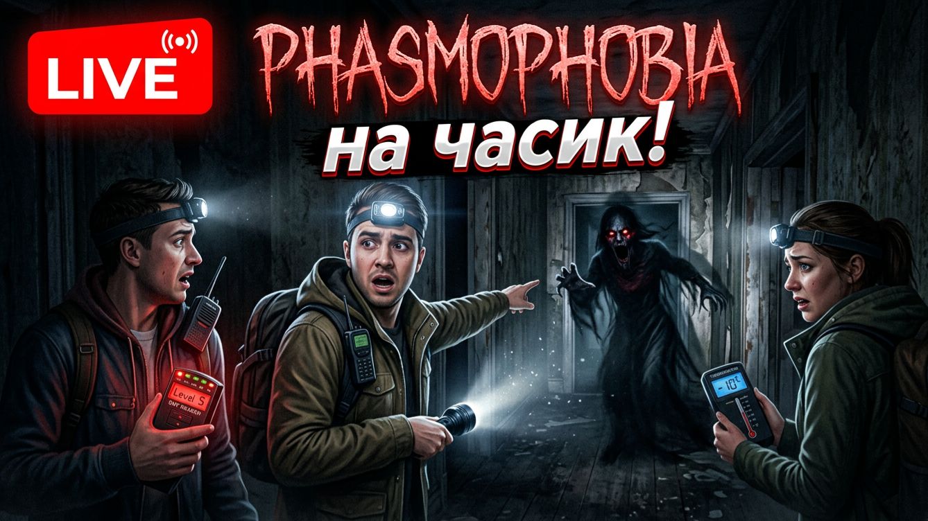 Ночная фазмофобия! 🫣 | Phasmophobia стрим 🚨