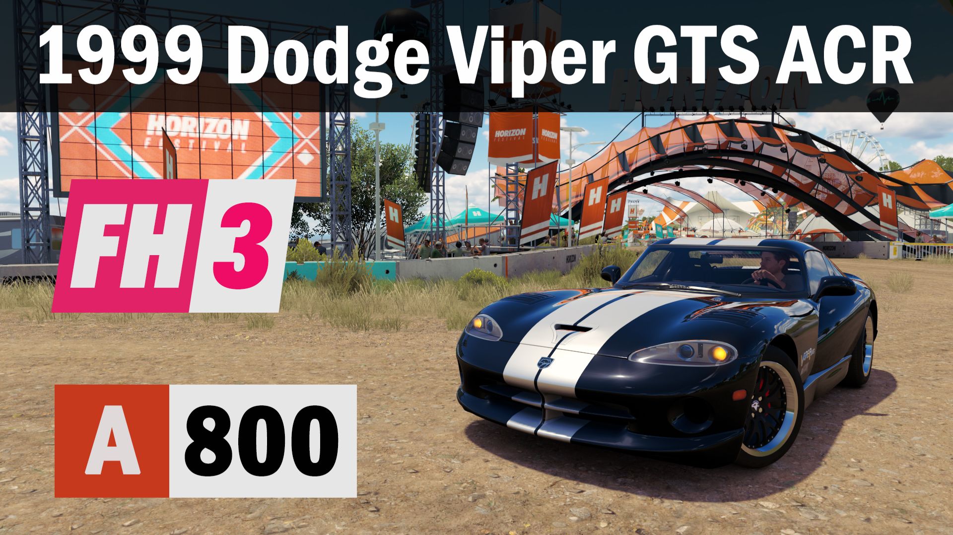 Forza Horizon 3 - 1999 Dodge Viper GTS ACR, Race
