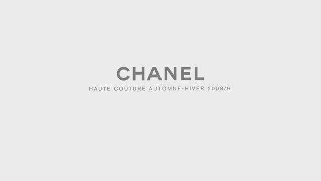 Показ женской коллекции Chanel осень-зима 2008-2009