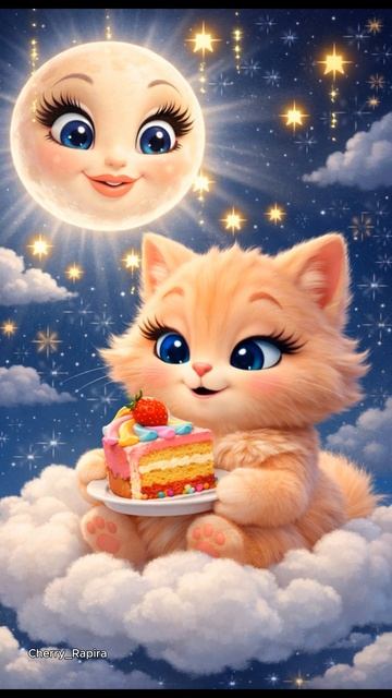 Доброй ночи! 😺🍰 #добройночи #спокойнойночи #котик