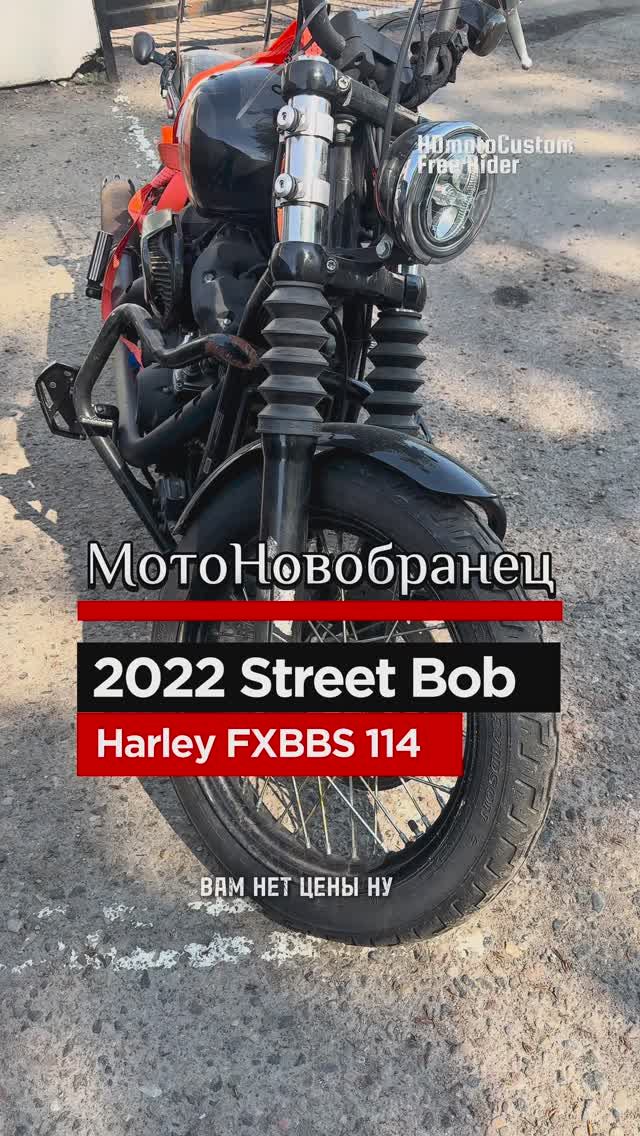 Harley Street Bob 2022 с аукциона Америки #harley #streetbob #мотоциклы
