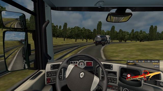 41) Euro Truck Simulator 2 Резервуары (12 т) 215 км Liège (B) - Lille (F)