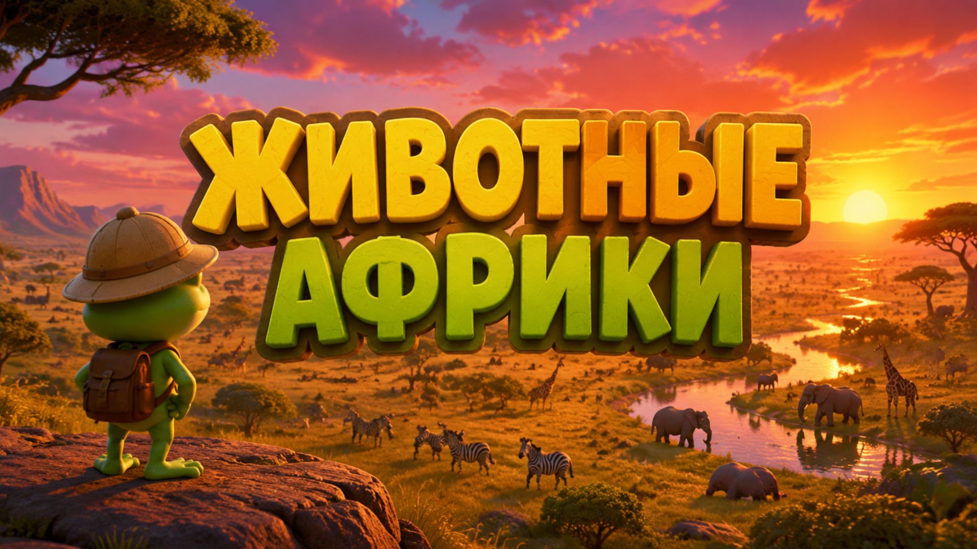 Квакуша - «Животные Африки» | Детские песни | Детская песня изучаем животных | Квакваландия