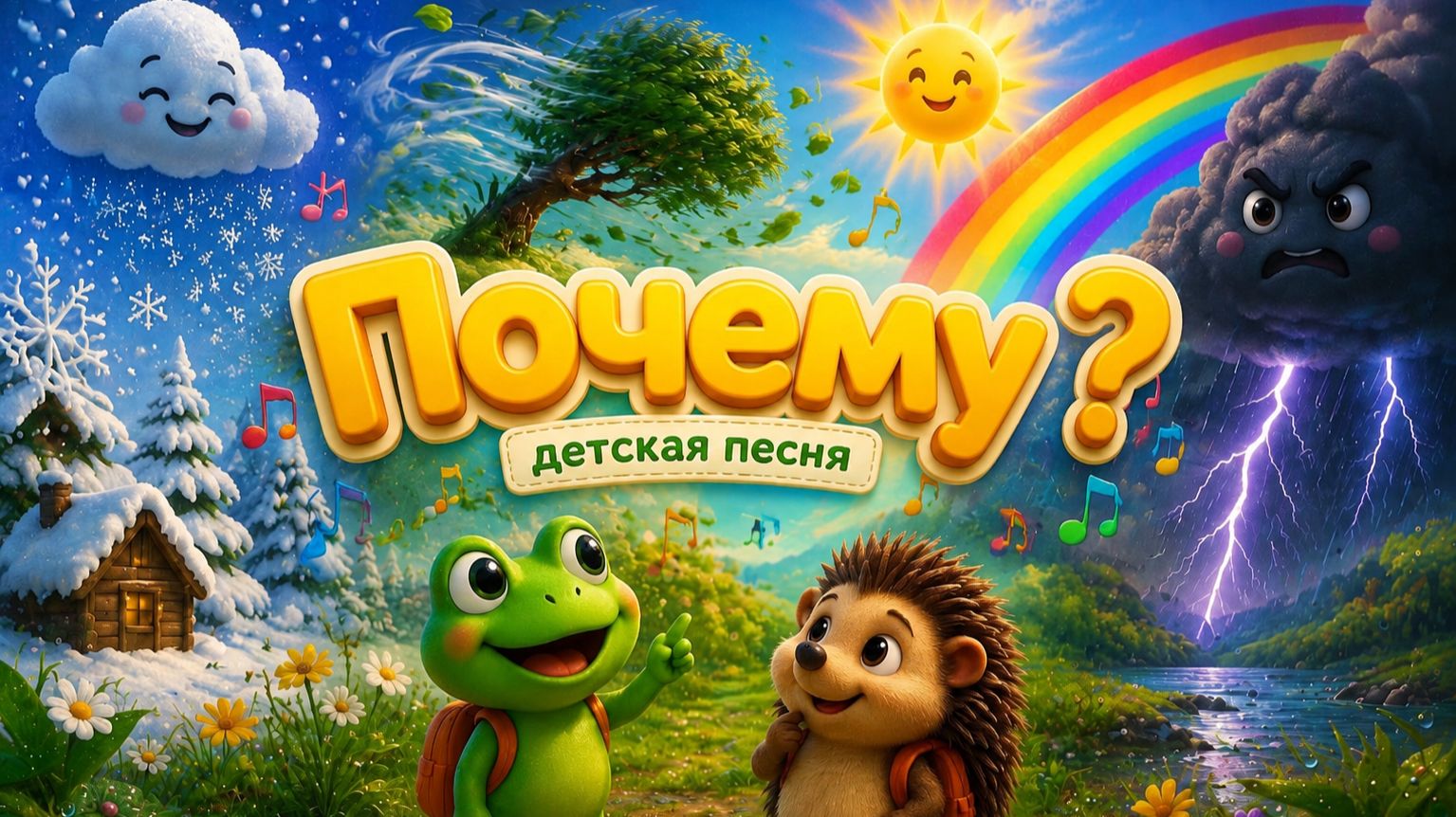 Квакуша - «Почему?»💚  | Весёлая детская песня про времена года | Детские песни | Квакваландия