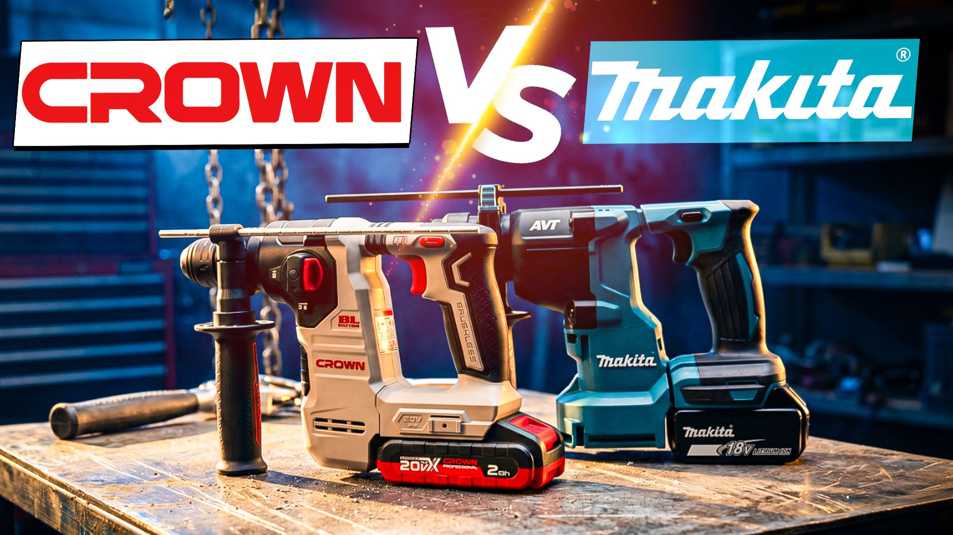 Перфораторы CROWN vs MAKITA | Какой лучше?