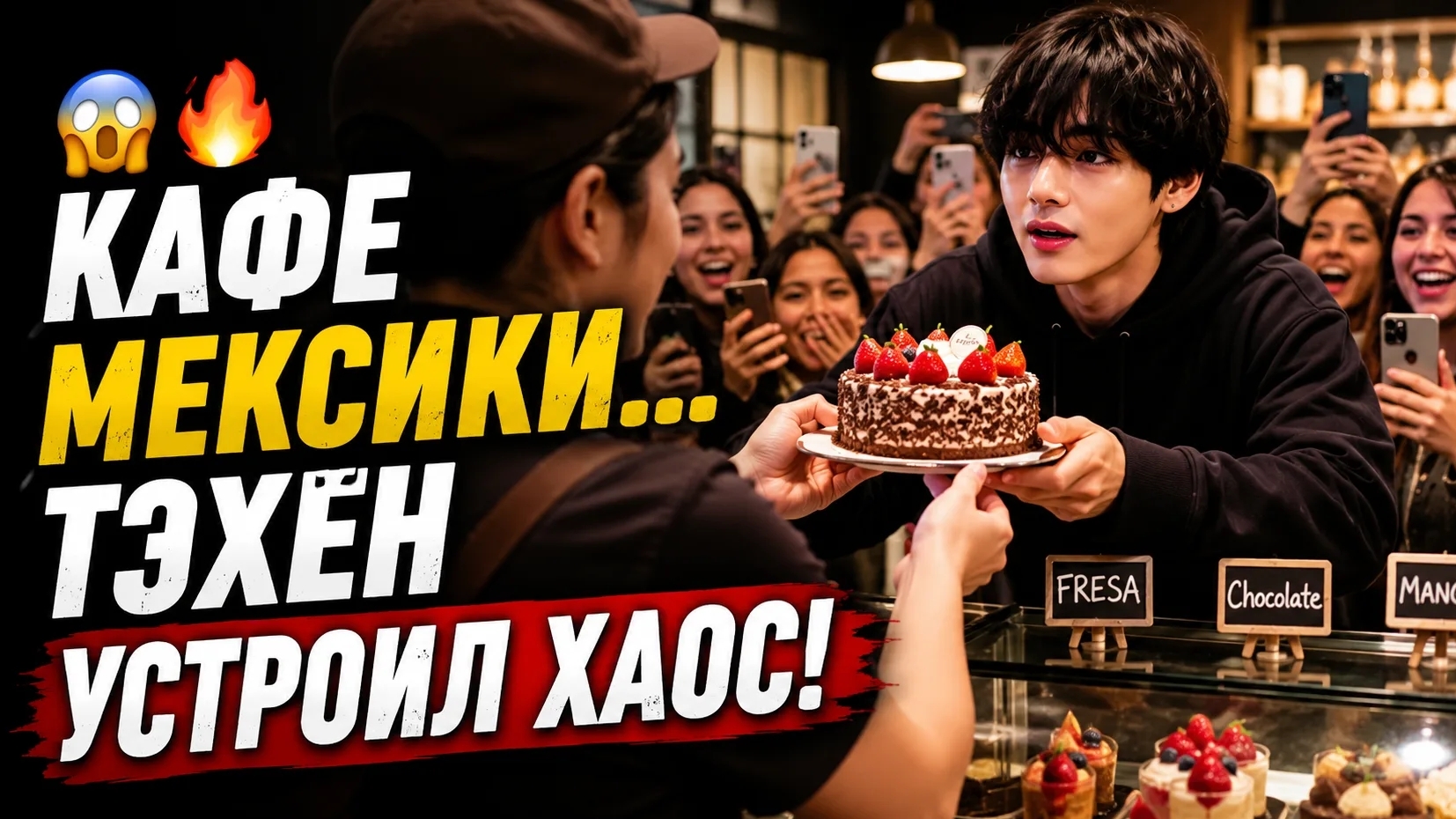 😱🔥 Кафе Мексики не ожидало… что туда зайдёт Тэхён!