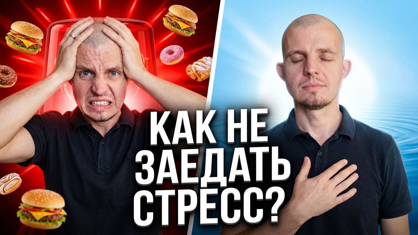 Как перестать ЗАЕДАТЬ СТРЕСС?! 3 техники, которые спасут от переедания