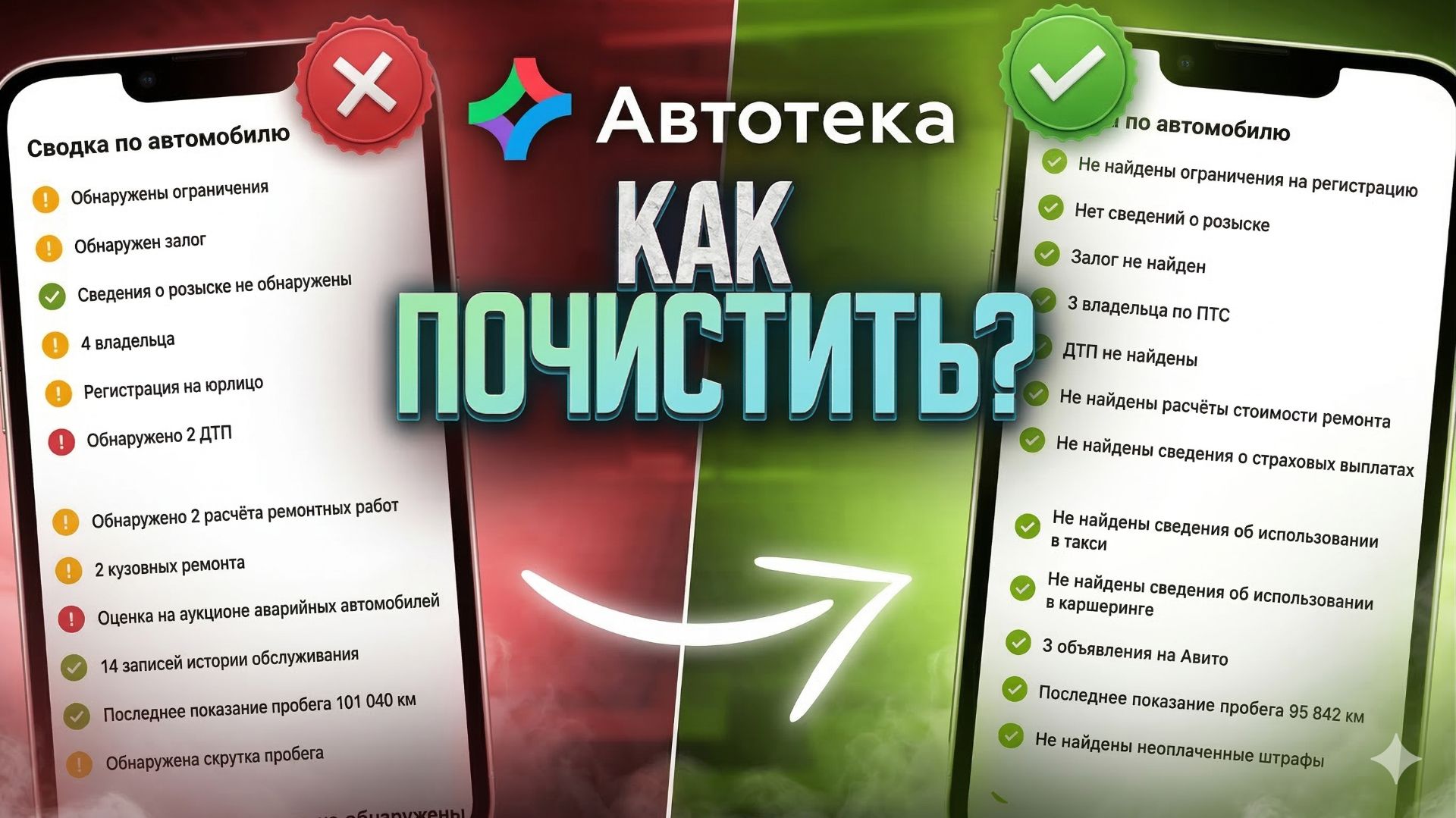 Как очистить автотеку? Как убрать использовался в такси? Быстро очистить автотеку. Зелёная автотека