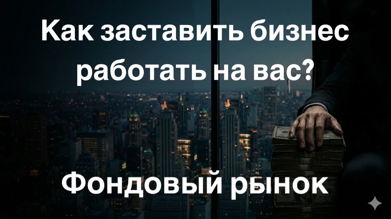 Как заставить бизнес работать на вас? Фондовый рынок