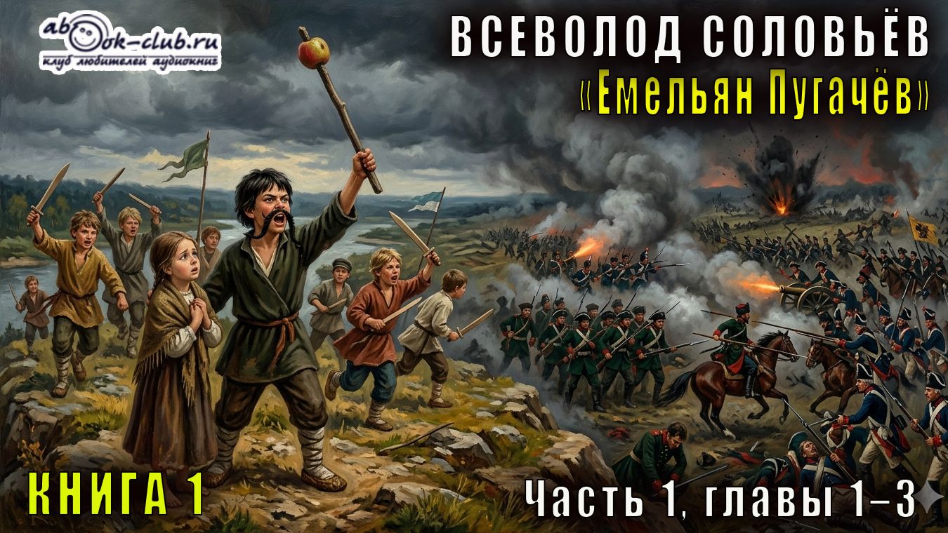 Вячеслав Шишков "Емельян Пугачёв" книга 1 часть 1 главы 1-3