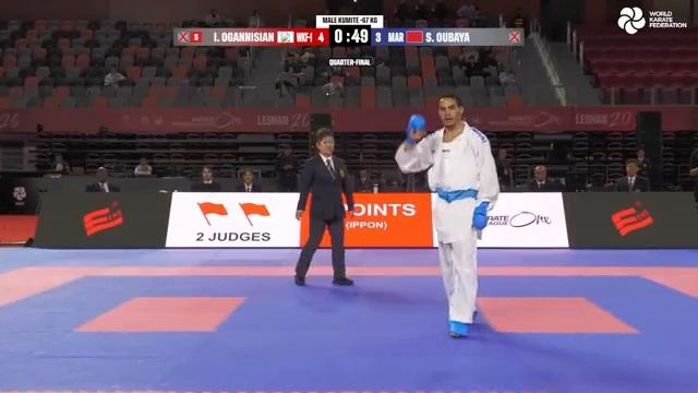Said Oubaya vs Iurik Ogannisian Kumite Dominant Finish Premier League Leshan 2026