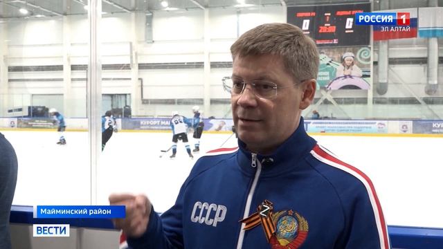 Встреча команды «Агидель» с хоккеистками Республики Алтай