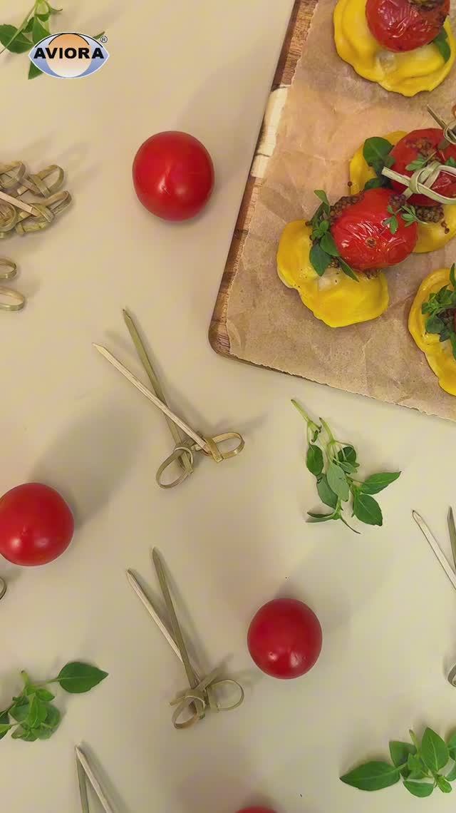 Канапе с пельмешками