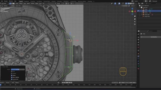 01-Hublot-Watch-Modeling-Part 01-Blender-1