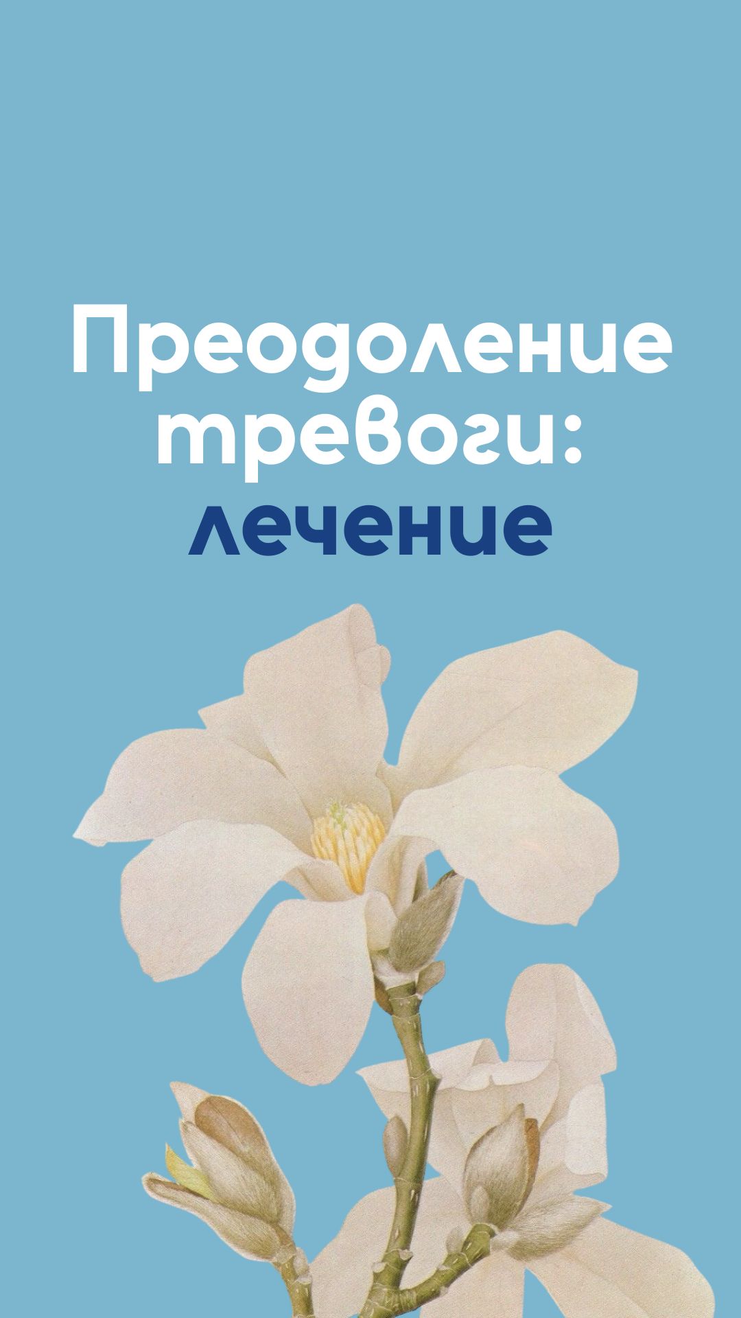 Преодоление тревоги: Лечение
