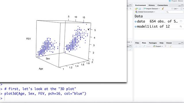 2.5 Multiple Linear Regression in R： Two X Variables (Visualizing The Data in R)