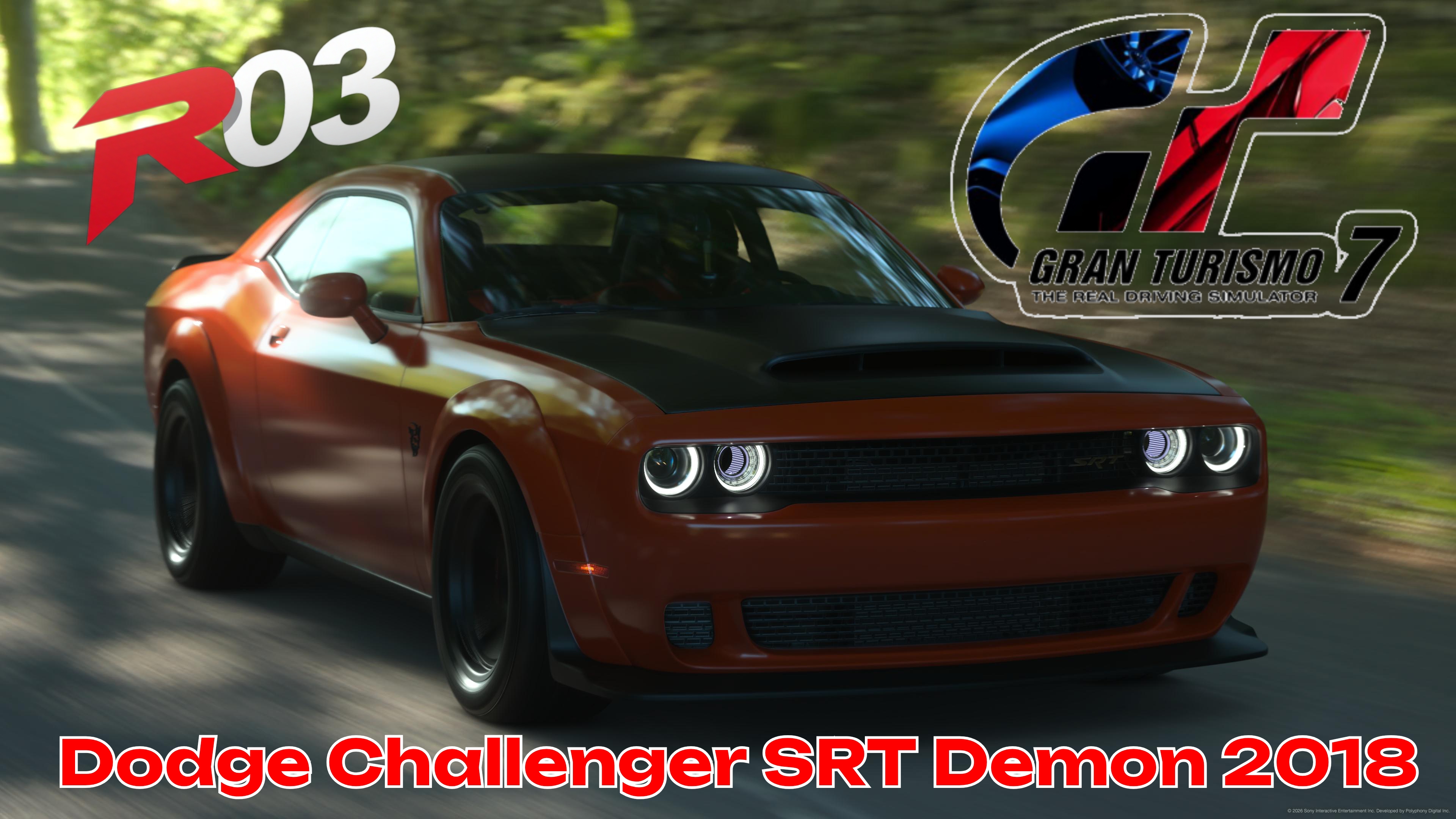 «Gran Turismo 7 — Адская мощь: Dodge Challenger SRT Demon 2018!»