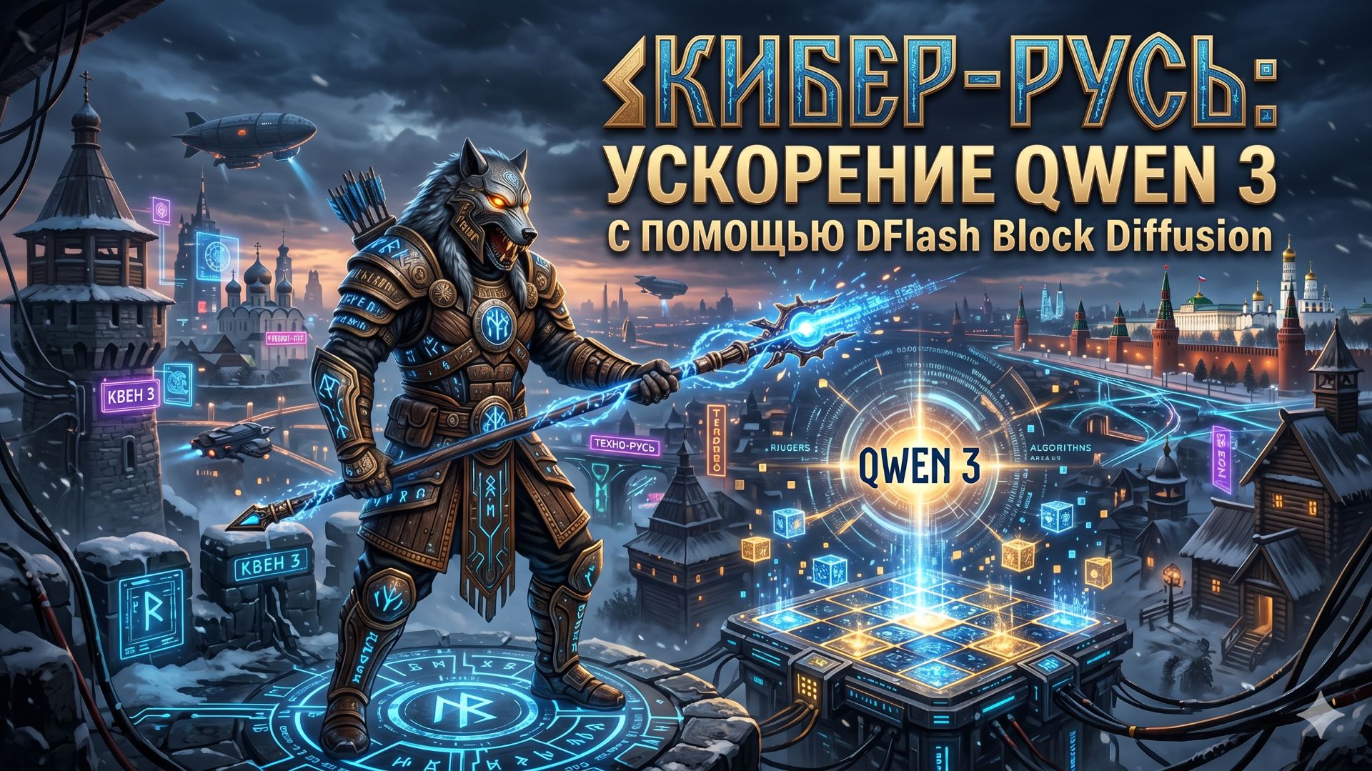 Кибер-Русь Ускорение Qwen 3 с помощью DFlash Block Diffusion