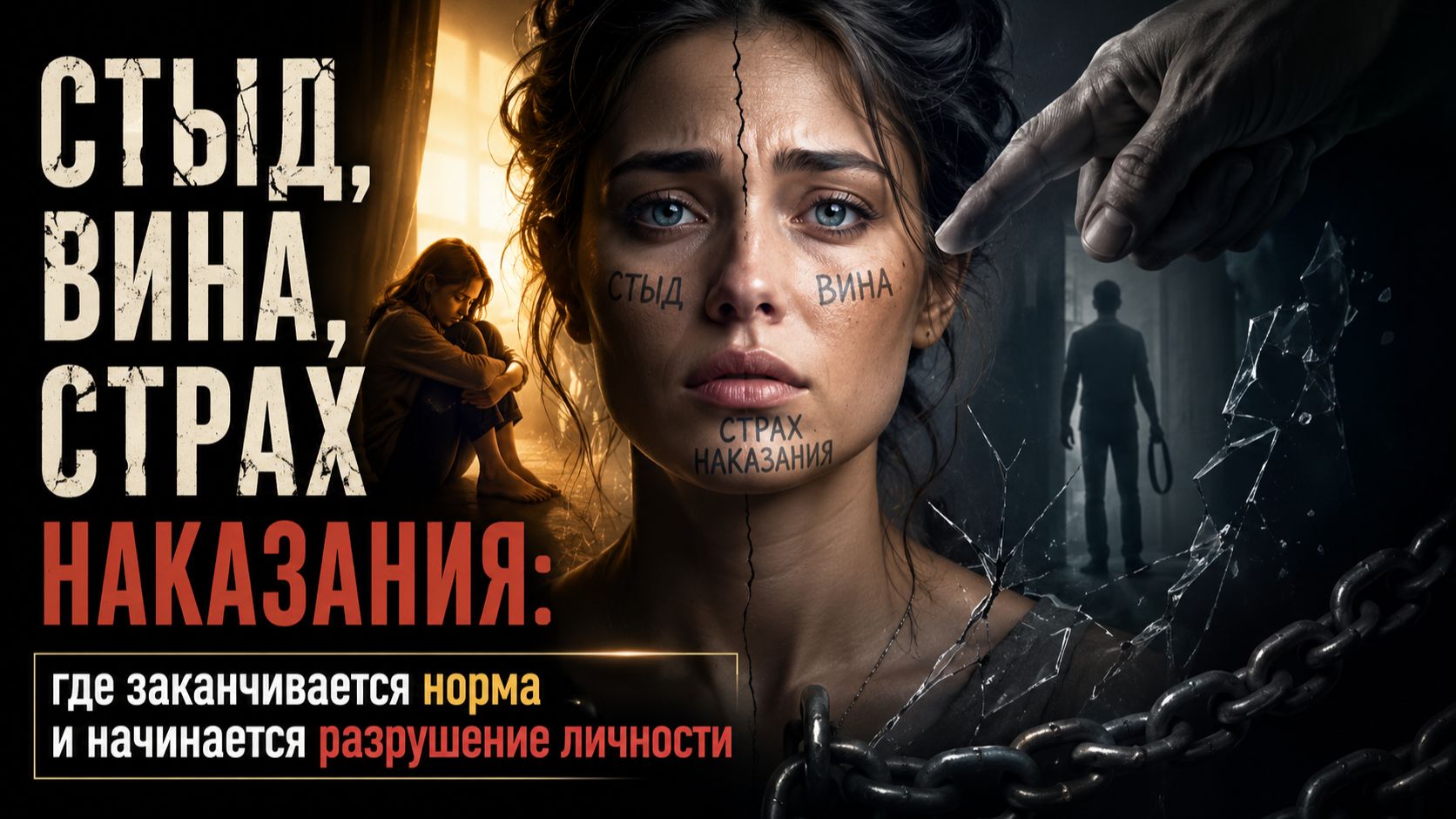 СТЫД, ВИНА, СТРАХ НАКАЗАНИЯ: где заканчивается норма и начинается разрушение личности