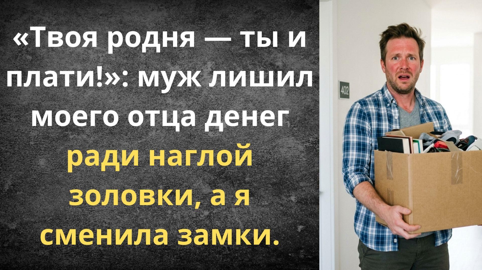 Муж сэкономил на моем больном отце | Истории из жизни