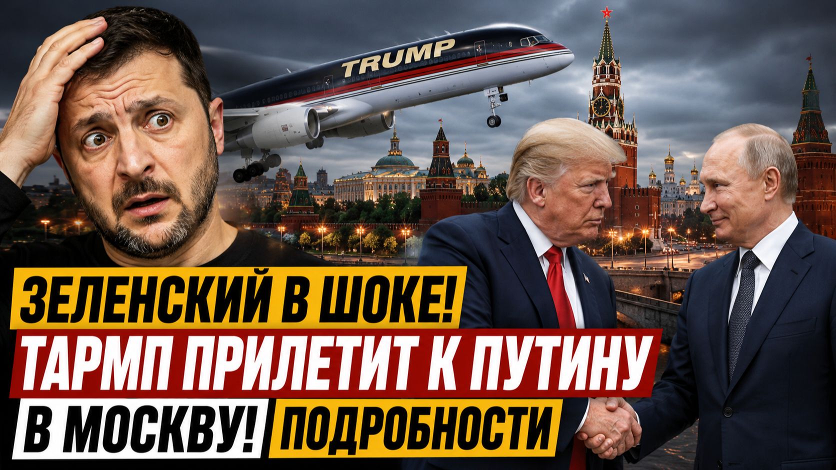 ЗЕЛЕНСКИЙ В ШОКЕ! ТРАМП ПРИЛЕТИТ К ПУТИНУ В МОСКВУ! ПОДРОБНОСТИ