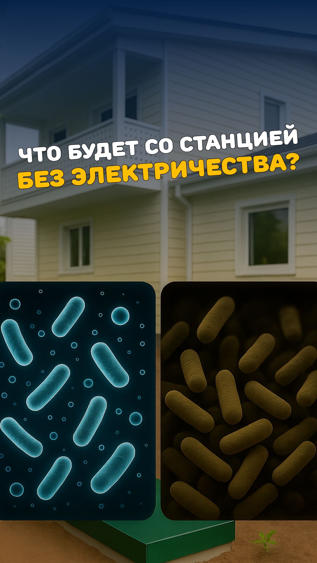 Отключили свет — что будет с септиком? #септик #отключениеэлектричества #частныйдом  #дача