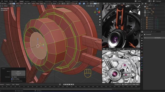 10-Hublot-Watch-Modeling-Part 10-Blender-10
