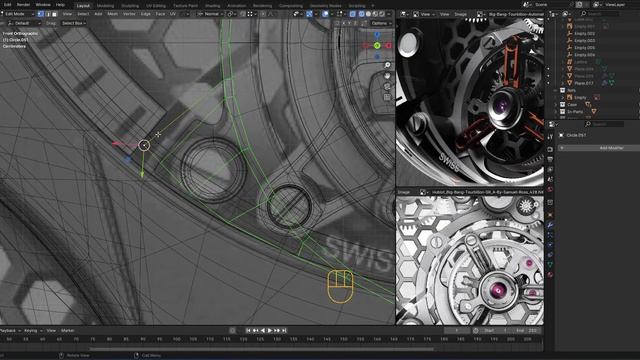 11-Hublot-Watch-Modeling-Part 11-Blender-11