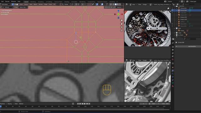 06-Hublot-Watch-Modeling-Part 06-Blender-6
