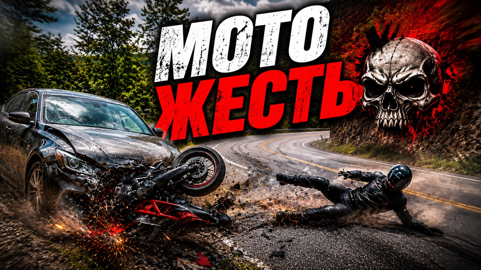 Мото Жесть. Подборка ДТП 52