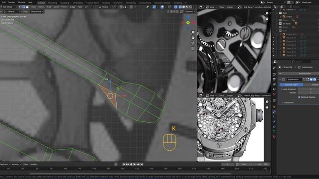 09-Hublot-Watch-Modeling-Part 09-Blender-9