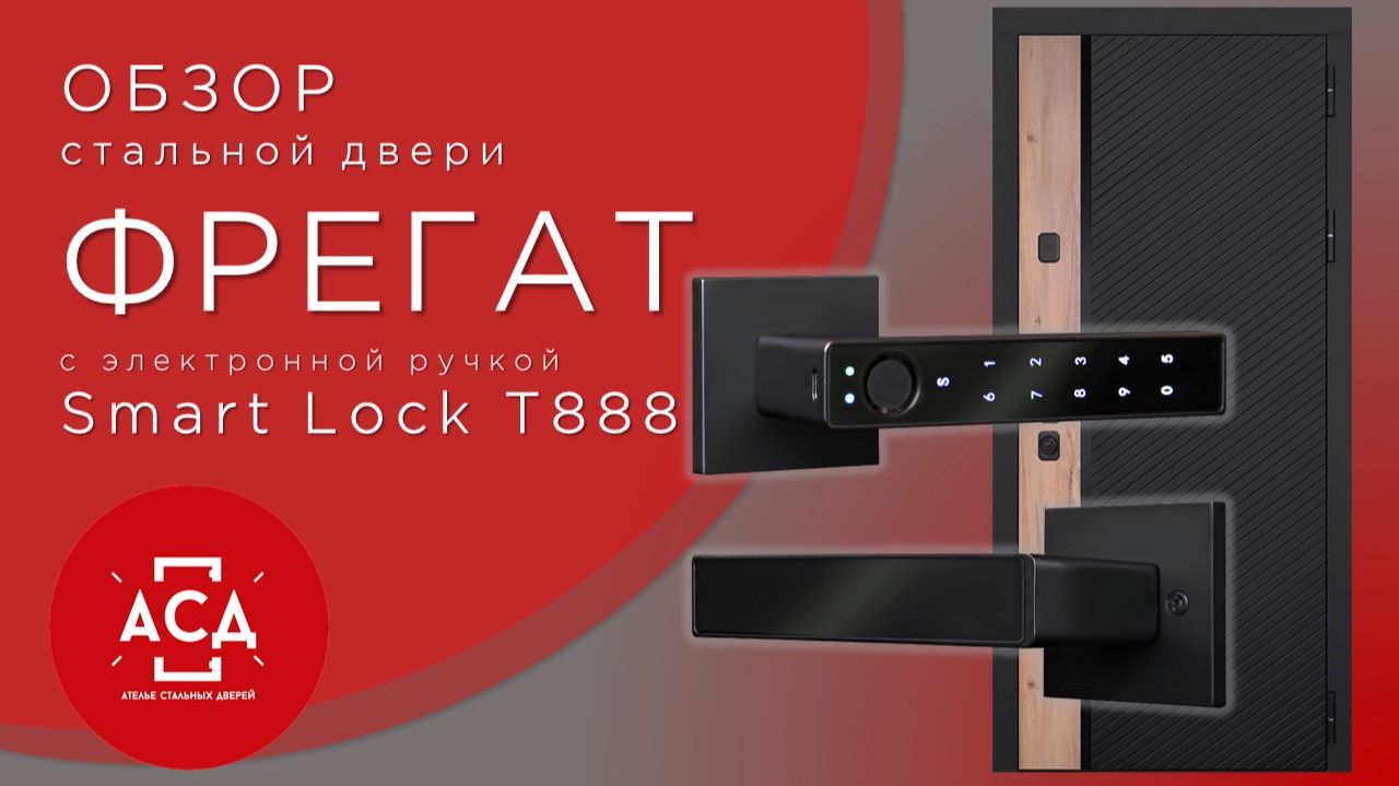 Фрегат с электронной ручкой Smart Lock T888