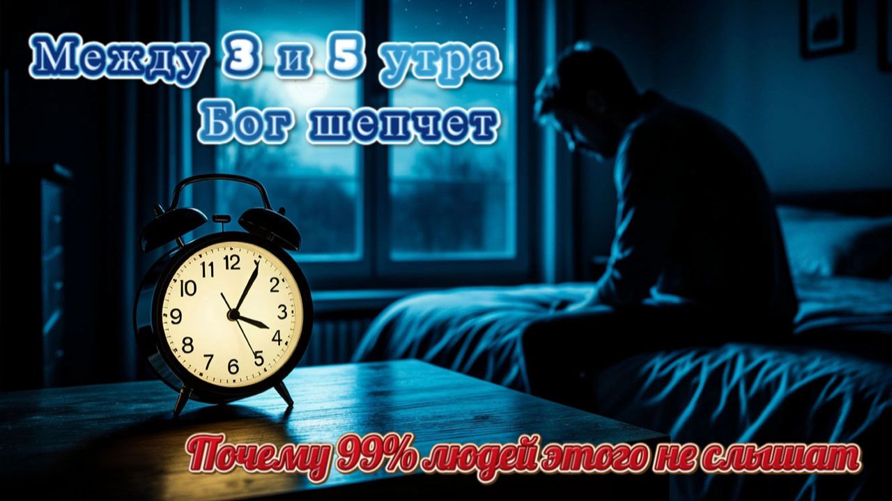 Между 3 и 5 утра Бог шепчет. Почему 99% людей этого не слышат.