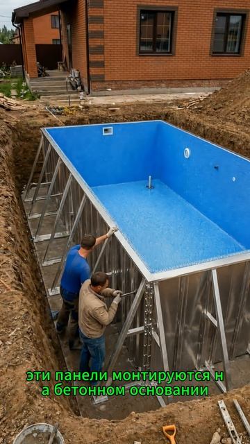 Производство панельных бассейнов из нержавейки