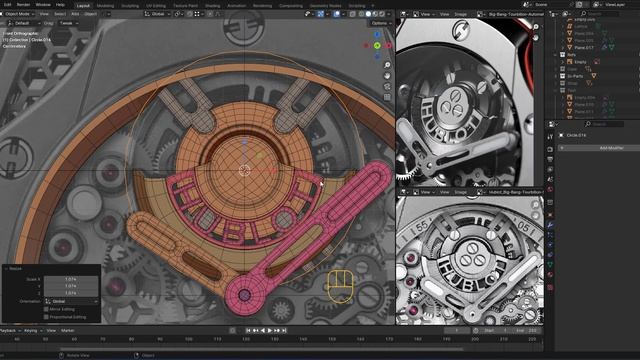 08-Hublot-Watch-Modeling-Part 08-Blender-8