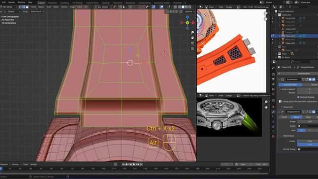 05-Hublot-Watch-Modeling-Part 05-Blender-5