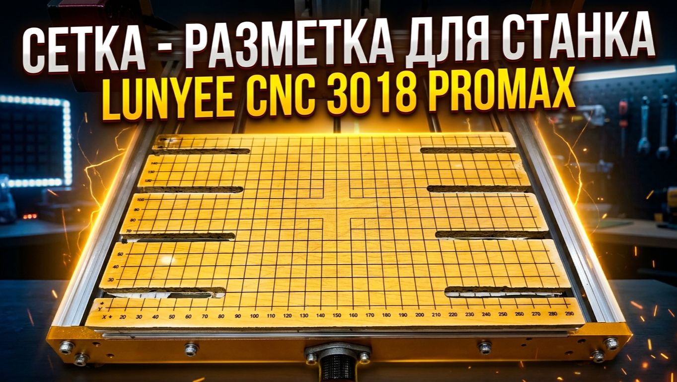 Сетка - Разметка. Станок с ЧПУ LUNYEE 3018 PROMAX