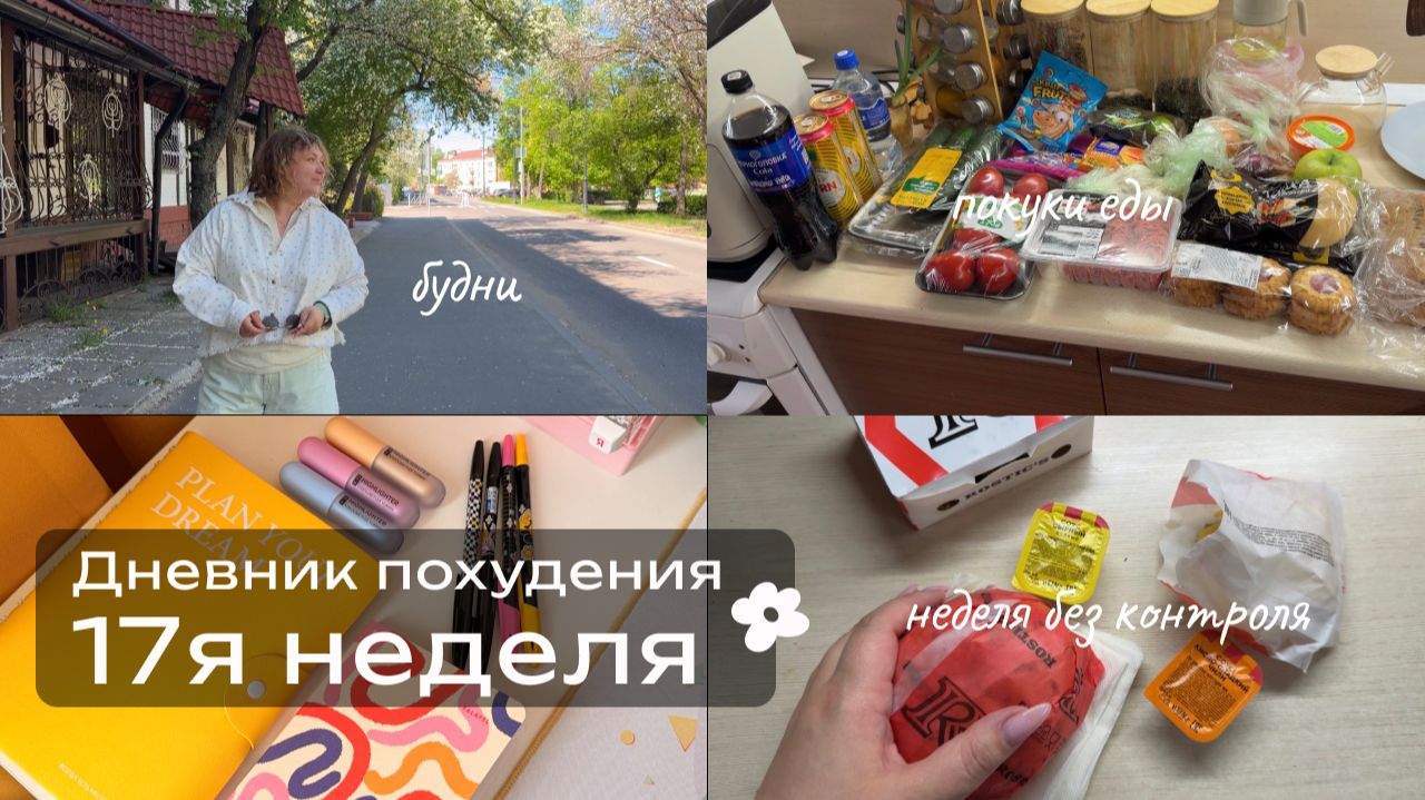 Худею со 114кг. Дневник питания, неделя отдыха