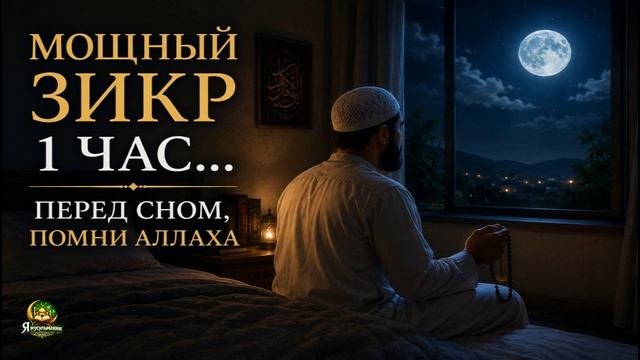 Час мощного зикра перед сном — помни Аллаха и обрети покой 🌙