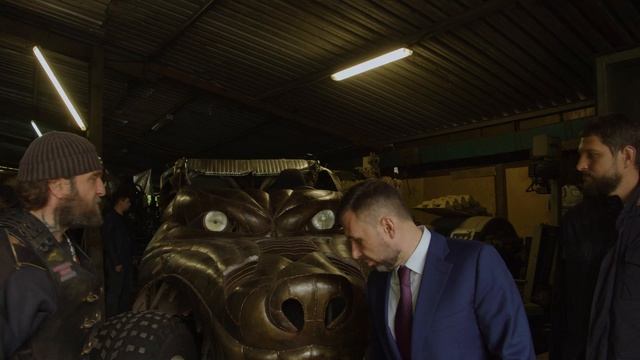 Глава ДНР Д.В. Пушилин в Байк-Центре у Ночных Волков