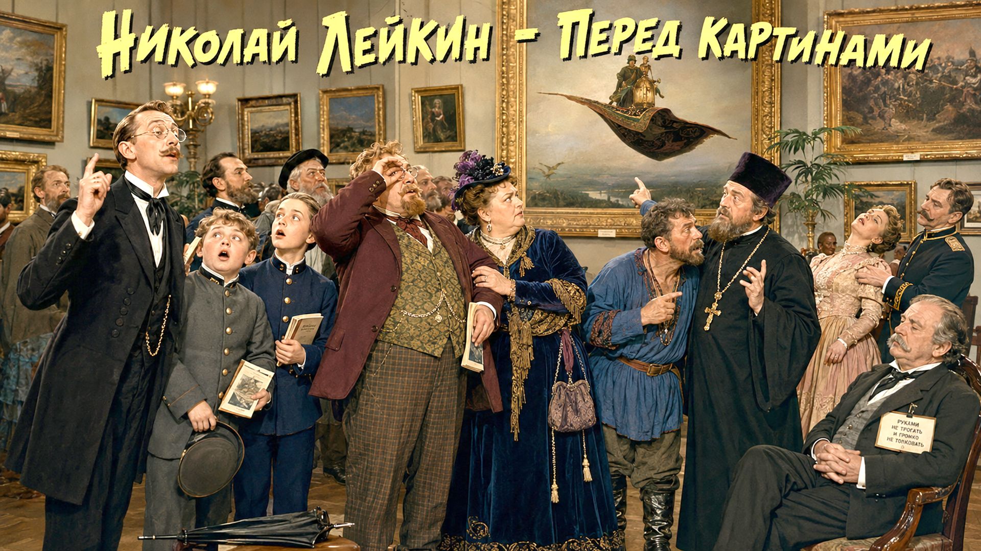 Николай Лейкин — Перед картинами (Юмористический рассказ)