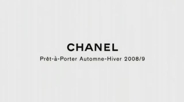 Показ женской коллекции Chanel осень-зима 2008-2009