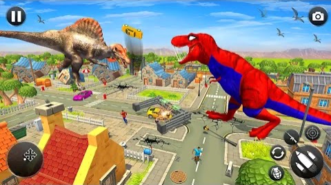Crazy Dino City Attack - Dinosaur Rampage Simulator "Android gameplay 2021 FHD
